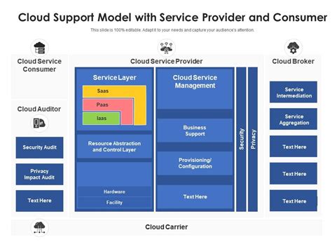 Cloud Support Model With Service Provider And Consumer Presentation