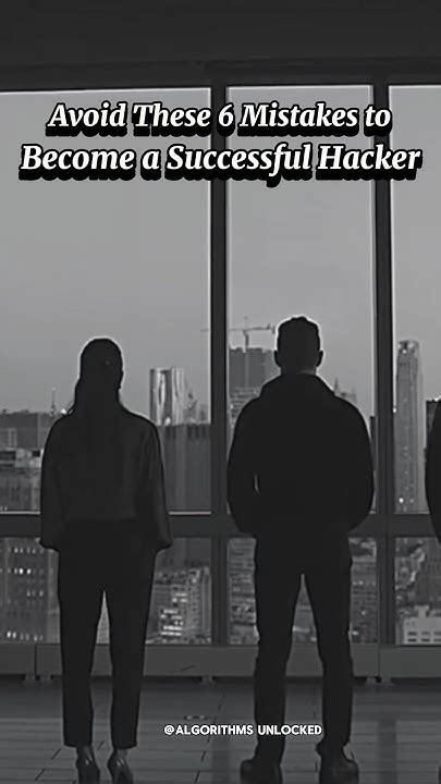 Avoid These 6 Mistakes To Become A Successful Ethical Hacker 😎 Ethicalhacker Cybersecurity