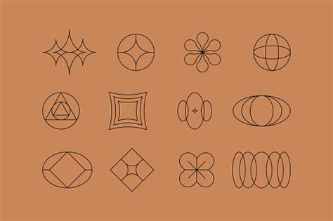 추상적 인 배경과 현대 미술을위한 디자인 요소와 모양의 벡터 세트 로고 디자인 템플릿 프레임 사진 오버레이 및 별 0명에 대한 스톡 벡터 아트 및 기타 이미지 Istock