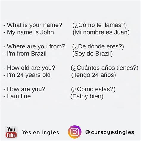 Yes en inglés on Instagram Ejemplos de preguntas en inglés Parte 2 Lección completa en