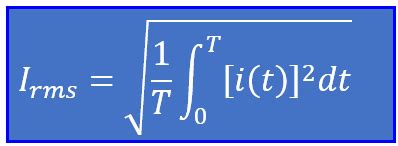 RMS Value Of Alternating Current AC Irms Vrms Formula