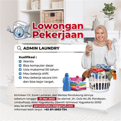 Lowongan Kerja Admin Laundry Laundry Produksi Di Melia Laundry On Kilo… Singgih Putri Nurjannati