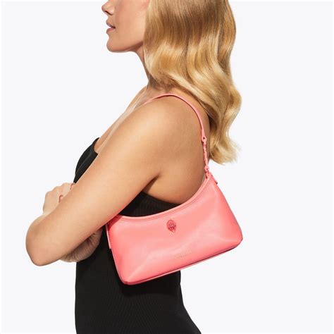 Kurt Mini Shoulder Bag Salmon Bright Pink Shoulder Bag By Kurt Geiger