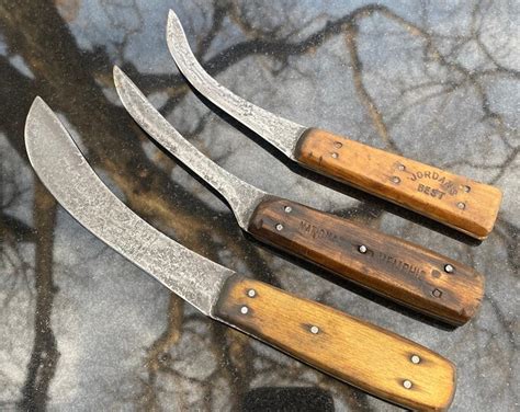 three old skinning knives etsy