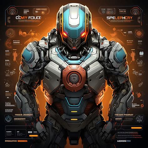 Premium Ai Image Robot Pop Up Ui Mech Warfare Themed Game Pc Shooter Decorate Design Art