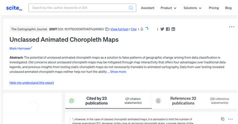 Unclassed Animated Choropleth Maps Scite Report