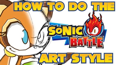 Mvpando Art Tutorial Sonic Battle Art Style Tutorial Youtube