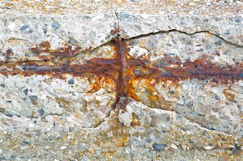 녹슨 금속 보강 바손상으로 오래된 철근 금이 콘크리트 구조 녹슨에 대한 스톡 사진 및 기타 이미지 녹슨 콘크리트 강철 Istock