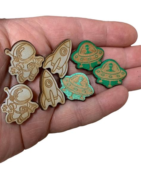 100 Alien In Spaceship Astronaut Or Rocket Ship Counters Loose Parts Manipulatives 100 Board