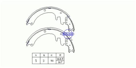 Chevrolet C3500 부동산 드럼 브레이크 슈즈 Fmsi2157t S452 2157at S656 Oem372379 Ok Bs382r Okmad 국제 자동차 부품