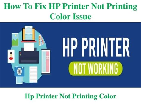 Ppt Hp Printer Color Not Printing Properly Powerpoint Presentation Free Download Id 9980513