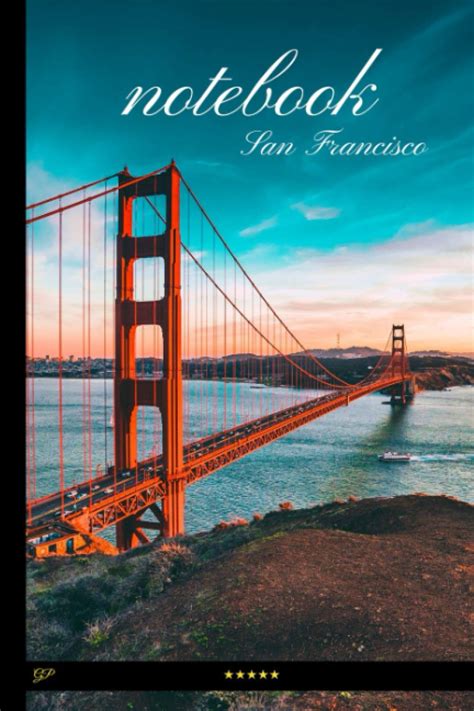 Golden Gate Notebook With Benefits Pages Lined Notebook Day Planner Monthly To Do List