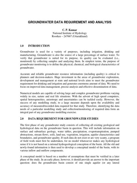 cpk gw data analysis pdf groundwater aquifer