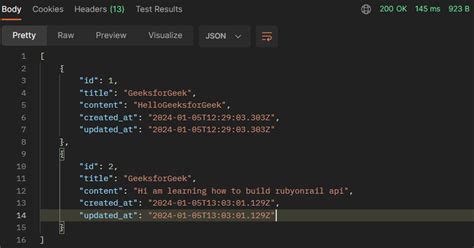 How To Build An Api With Ruby On Rails Geeksforgeeks