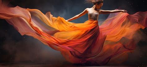 Premium Ai Image An Artistic And Abstract Representation Of A Woman In A Dynamic Dance Pose