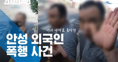 [스브스뉴스] 너네 나라로 돌아가 안성 외국인 폭행 사건 대체 왜