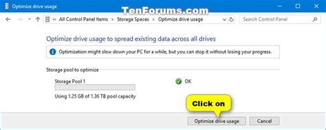Optimize Drive Usage In Storage Pool For Storage Spaces In Windows Tutorials
