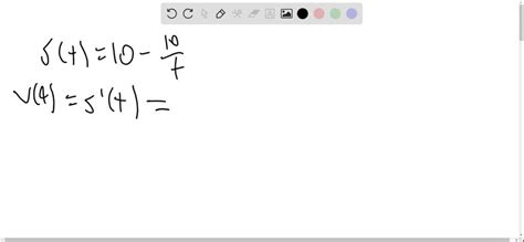 SOLVED Use The Given Position Function To Find The Velocity And Acceleration Functions S T