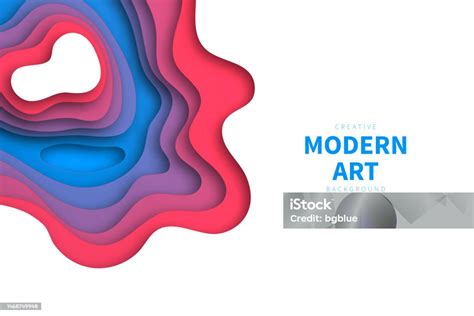 종이 컷 배경 파란색 추상파 모양 트렌디 한 3d 디자인 0명에 대한 스톡 벡터 아트 및 기타 이미지 0명 3차원 형태