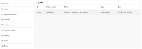 Customer Experience Center RMA Dynamicweb 10 Developer Documentation