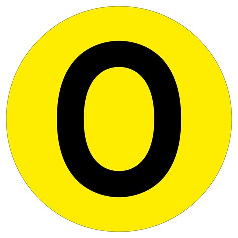 Mh Usa Floor Identification Marker Letter O 190mm Dia Mh Usa