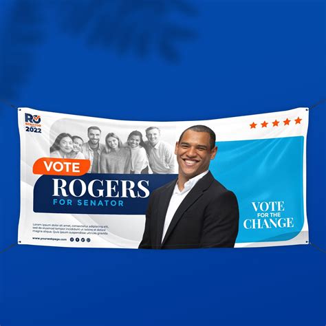 Custom Printed Political Indoor Banners Top Quality Hotcards
