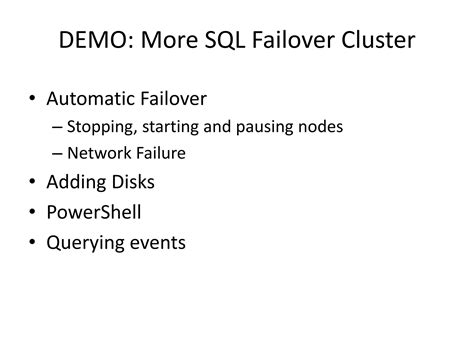Sql Server Clustering For Dummies Ppt