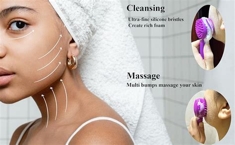 Silicone Facial Cleansing Brush 2 In 1 Silicone Facial