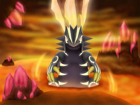 Primal Groudon Shiny By Cmgee On Deviantart