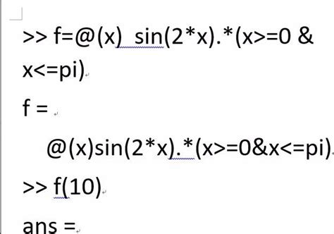 Matlab 如何实现分段函数 百度知道