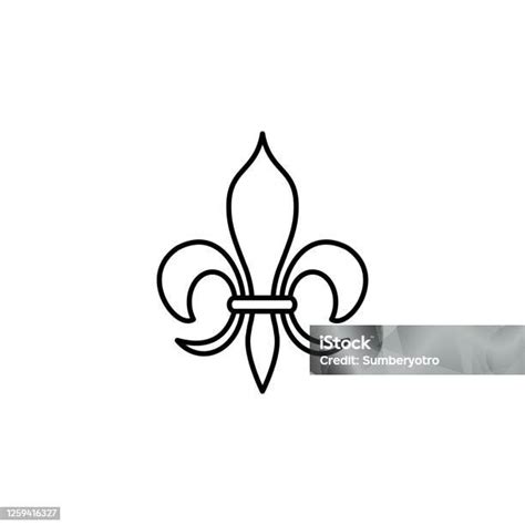 플뢰르 드 리스 아이콘의 일러스트 벡터 그래픽 0명에 대한 스톡 벡터 아트 및 기타 이미지 0명 개념 고전 양식 Istock