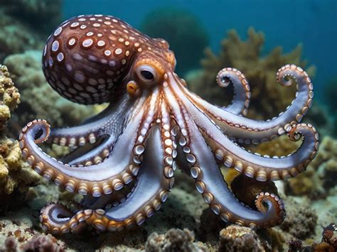 Octopus In The Aquarium Stock Illustration Illustration Of Exotic