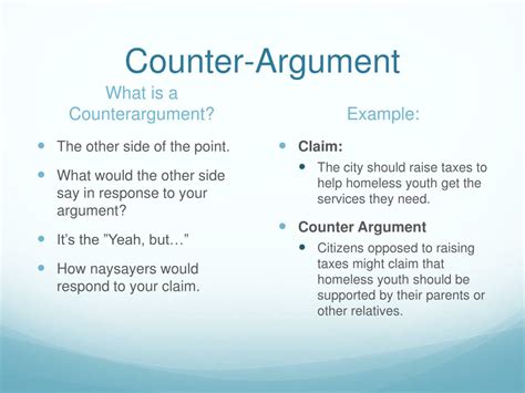 PPT Counter Argument PowerPoint Presentation Free Download ID 2254307