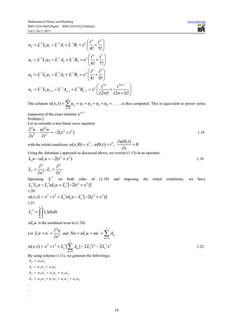 A Semi Analytic Method For Solving Nonlinear Partial Differential