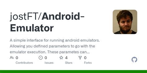 Github Jostftandroid Emulator A Simple Interface For Running Android Emulators Allowing You