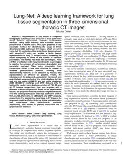 Lung Net A Deep Learning Framework For Lung Tissue Segmentation In Three Dimensional Thoracic