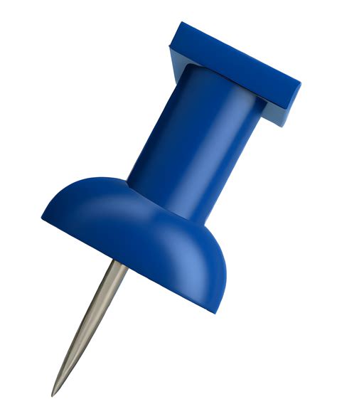 3d Blue Push Pin Generative Ai 18931966 Png
