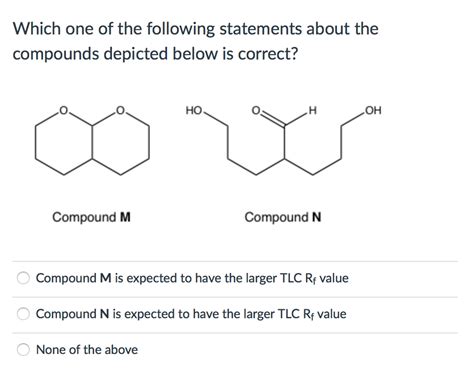 Solved The TLC Rf Value Of A Certain Compound Was Found To Chegg Com