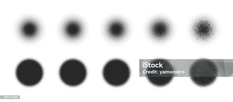 벡터 손으로 그린 도트 워크 팁플 흰색에 고립 된 다른 서클 컬렉션 모션블러에 대한 스톡 벡터 아트 및 기타 이미지 모션블러 흰색 배경 오프셋 인쇄 Istock