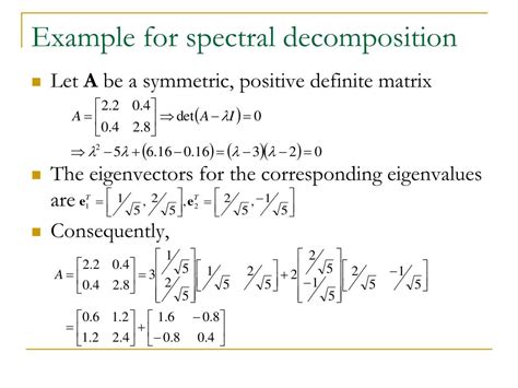 Ppt Eigen Decomposition And Singular Value Decomposition Powerpoint