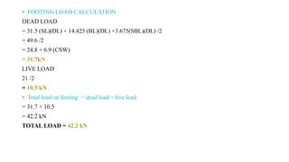 One Way Slab Load Calculation PDF