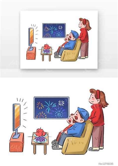 春节一家人看春晚图片下载红动中国