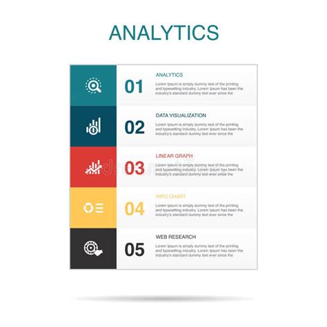 Analytics Data Visualization Linear Stock Vector Illustration Of