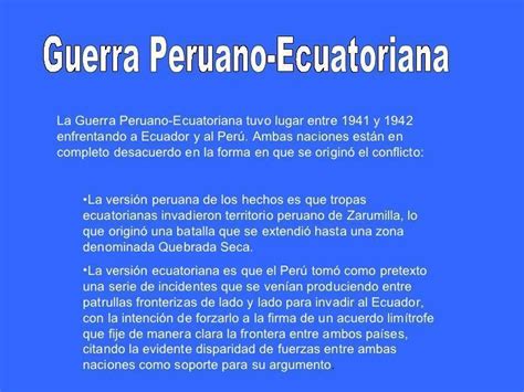 La Guerra Entre Perú Y Ecuador Que Aprendizajes Nos Dejó Para Lograr