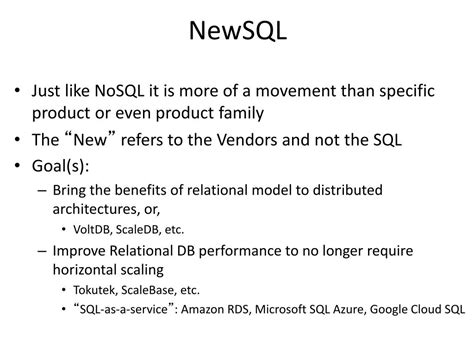 Ppt Modern Databases Nosql And Newsql Powerpoint Presentation Free
