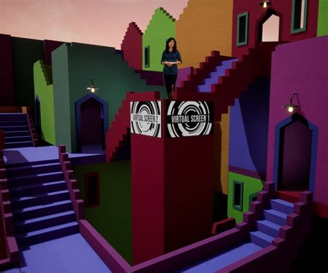 Artstation Virtual Set Unreal Engine Aximmetry Escher Squid