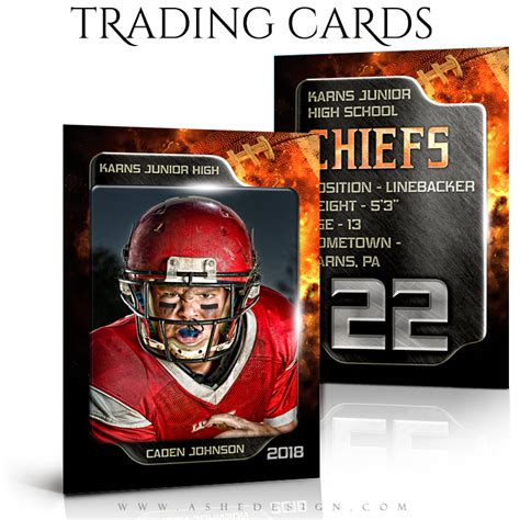 Ashe Design Sports Trading Cards Backdraft Football Ashedesign