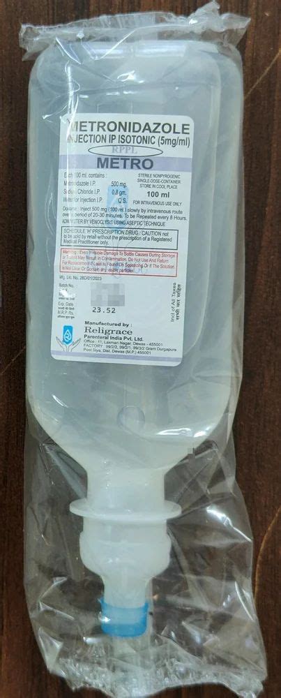 Metro 100ml Metronidazole Injection At Best Price In Bhusawal