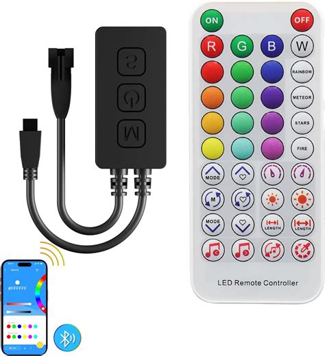Gingsow Sp611e Bluetooth Music Led Controller For 1903b Ws2812b Ws2811 Ic Rgb