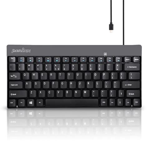 Perixx Periboard 422 Wired USB C Mini Computer Keyboard Black Us English Walmart Com